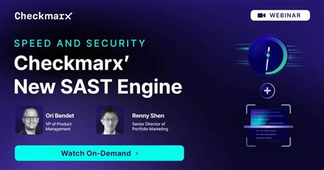 Checkmarx S New Sast Engine For Developers Steve M Jax Posted On The