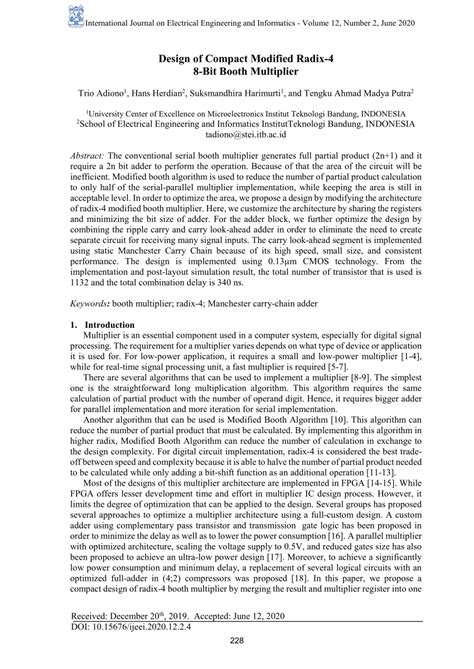 Pdf Design Of Compact Modified Radix 4 8 Bit Booth Multiplier
