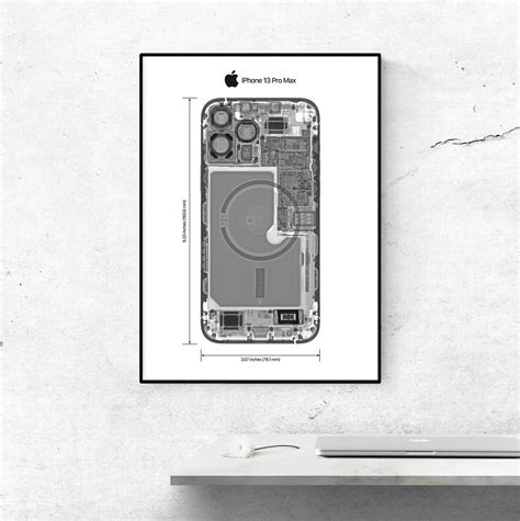 Apple Iphone 13 Pro Max X-ray Poster. Iphone Xray Printable - Etsy
