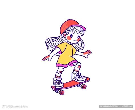滑板女孩设计图其他文化艺术设计图库昵图网