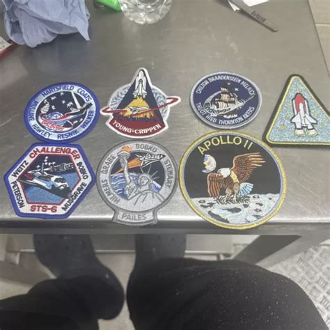 Lot Of 7 Nasa Space Shuttle Mission Patches £1399 Picclick Uk