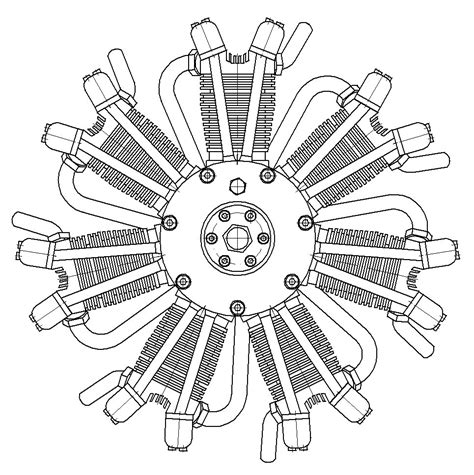 Cylinder Radial Engine