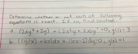 Solved Determine Whether Or Not Each Of The Following Chegg Com
