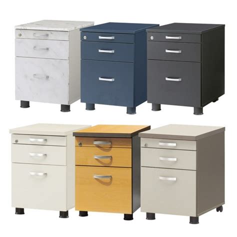 사무용 고급 펜 목재서랍 이동서랍장 사무실 3단 책상서랍장