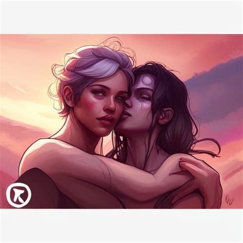 Lesbian Love Is Beautiful And Wholesome Ai Generated Artwork