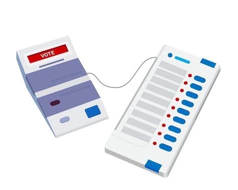 Premium Vector Electronic Voting Machine Evm For Election Voter Verified Paper Audit Vvpat