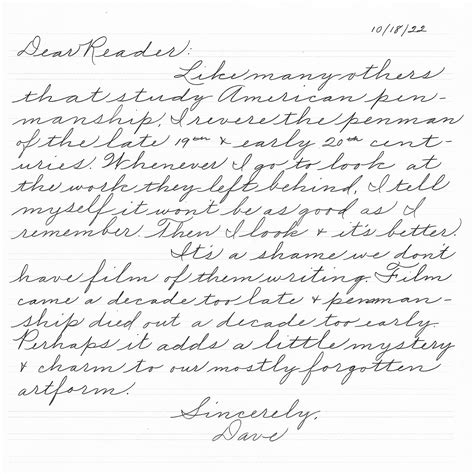 Missed Connection Consistent Cursive