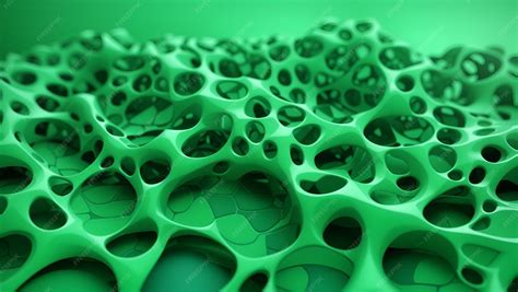 Premium Ai Image Abstract Green Color 3d Voronoi Texture Overlaid Patterns Background Design