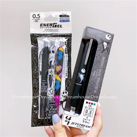 東京迪士尼 日本製 聖誕夜驚魂 傑克 莎莉 energel jetstream 原子筆 多色筆 自動鉛筆 筆 筆組 蝦皮購物