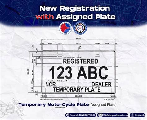 LTO Releases Clear Guide For Improvised Or Temporary License Plates For
