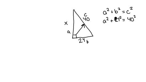 SOLVED Directions Use The Pythagorean Theorem To Solve For X Round To Two Decimal Places If