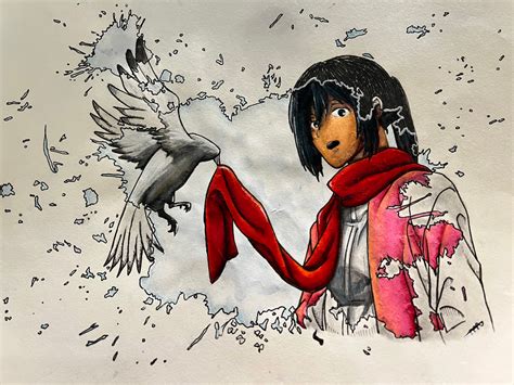 Mikasa Coffee Spill By Midnightanime On Newgrounds