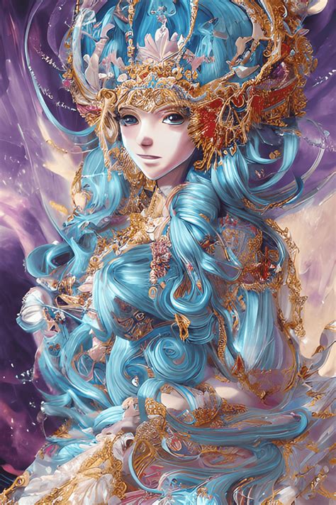 Beautiful Anime Princess In Intricate Detail Creative Fabrica