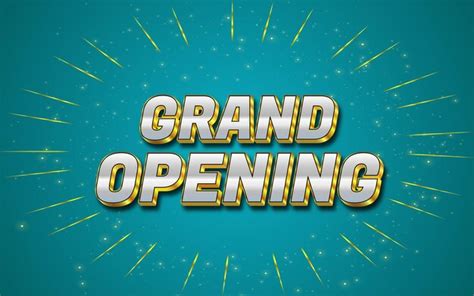 3d 편집 가능한 텍스트 효과가 있는 그랜드 오프닝 다가오는 판매 포스터 판매 배너 디자인 템플릿 프리미엄 벡터