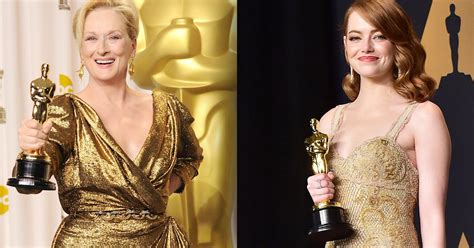 Is it lucky to wear gold on Oscar night? 23 winners who prove the theory