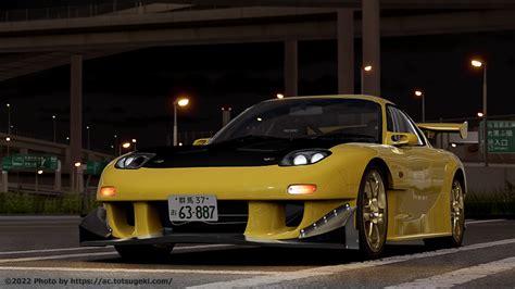 【assetto Corsa】rx 7 Fd3s 高橋 啓介（たかはし けいすけ）initial D 5th Stage Re雨宮 カーボン