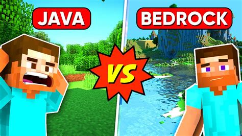 MINECRAFT Java Vs MINECRAFT Bedrock 15 BIGGEST Differences Between