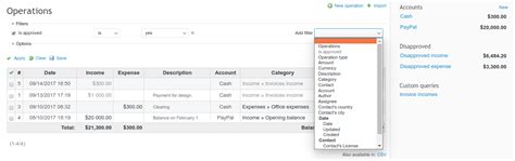 Filters And Queries Finances Plugin Documentation