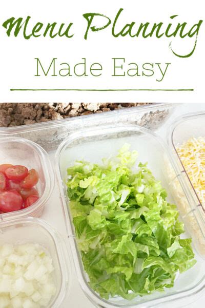 Menu Planning Made Easy Lemons Lavender Laundry
