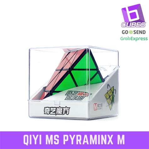Jual Rubik Pyraminx Qiyi Ms Pyraminx M Qiyi Ms Pyraminx Magnetic Black Qiyi Ms Magnetic