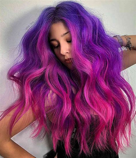 Dark Pink Purple Hair