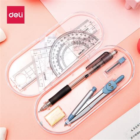 Deli Compasses Ruler Set Stainless Steel Compass M Grandado