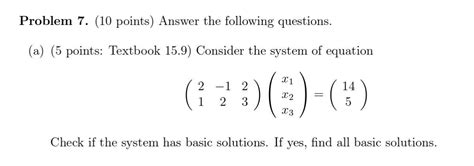Solved Problem 7 10 Points Answer The Following