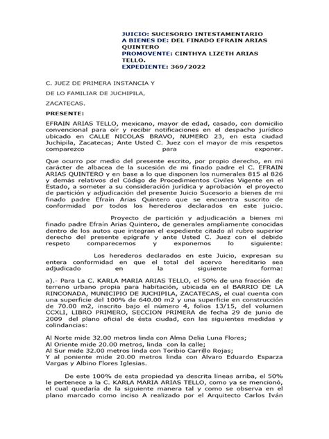 Proyecto De Particion Pdf