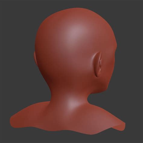 侏儒头部基础网格 3d模型 35 Blend Free3d