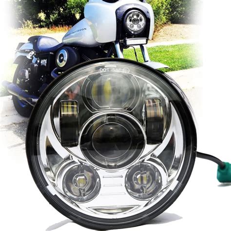 DOT SAE E9 Approved 5 3 4 Inch 45W Daymaker Projector LED Headlight For