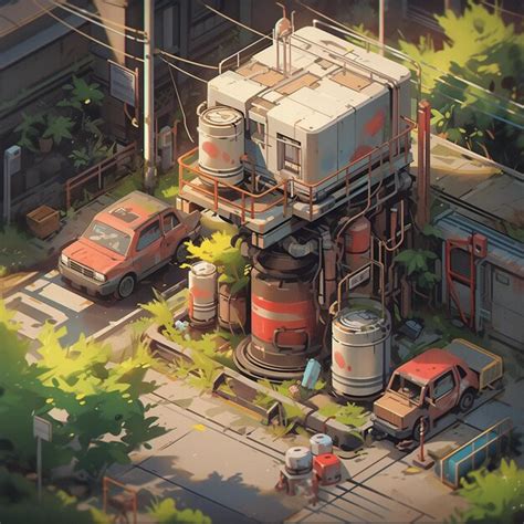 Premium Photo Isometric Rust Factory