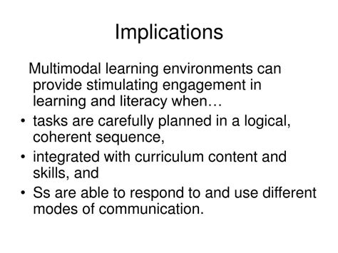 Ppt Multimodal Learning Environments Powerpoint Presentation Free