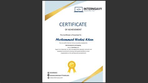 Webdevelopment Internship Internsavy Wahaj Khan