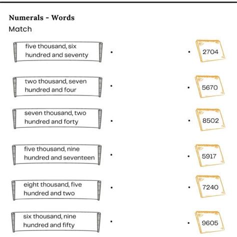 Numbers And Words Are Shown In This Worksheet