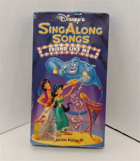 Walt Disney Sing Along Songs Friend Like Me Vhs Video Volume Aladdin