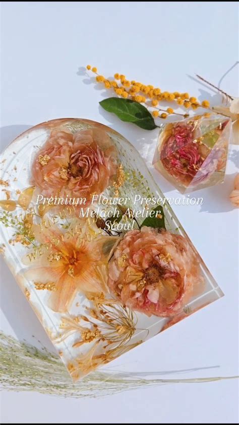 부케말리기 멜라흐 아뜰리에 압구정 하남 미사 프리미엄 부케건조 멜라흐 아뜰리에⚘️⚘️ 소중한 친구분께 선물하신 핑크빛 사랑스러운 원형 화병 코스터 And 링홀더