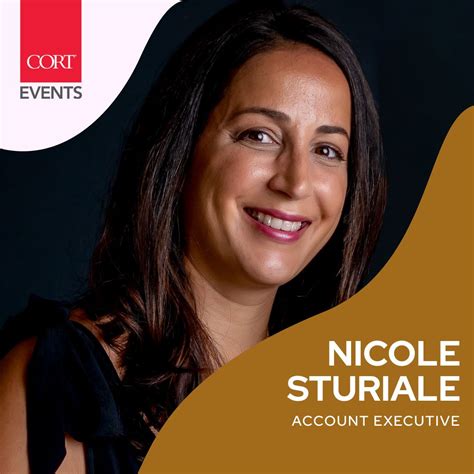 We Are Thrilled To Welcome Nicole Sturiale To The Cort Events Team
