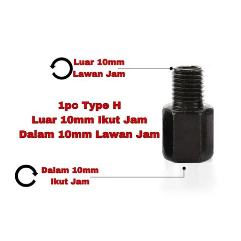 🔥ready Stock🇲🇾 Adapter Screw Side Mirror Grade A Adaptor Skru Tambah