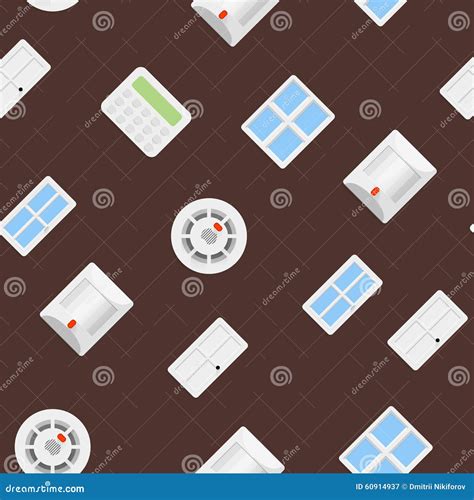 Security Seamless Pattern 42 Stock Vector Illustration Of Office Color 60914937