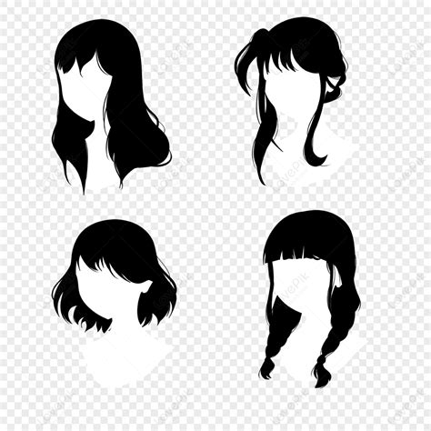 숙 녀 헤어 일러스트 스타일 조합 클립 아트 긴 머리 꼰 머리 Png 일러스트 무료 다운로드 Lovepik