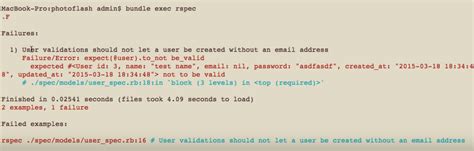 how to write rspec validation tests part 1 of 2