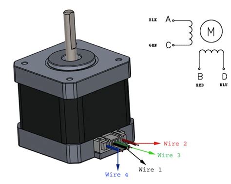 NEMA 23 Stepper Motor Pinout Stepper Motor Steppers Motor