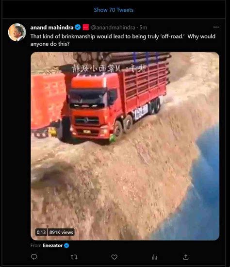 Anand Mahindra Faces Twitter Reactions Over Truck Sim Video