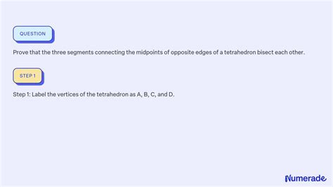 solved prove that the three segments connecting the midpoints of