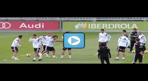 فيديو خضيرة يثير سخرية لاعبي ريال مدريد في التدريبات إرم نيوز