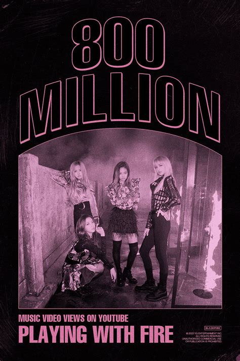 Blackpinks Playing With Fire” Mv Hits 800 Million Views On Youtube