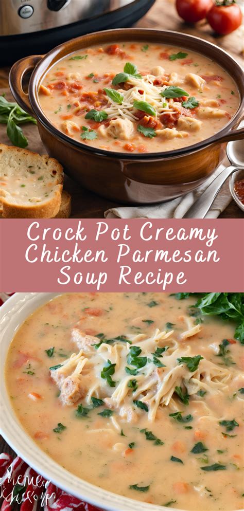 Crock Pot Creamy Chicken Parmesan Soup Recipe Cheff Recipes