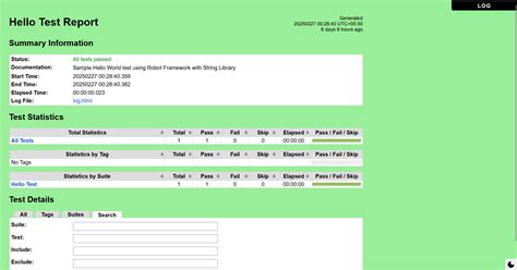 Generate Robot Test Reports TestingDocs