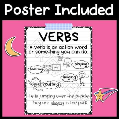 Verbs Ending In Ing Printables And Poster Worksheets Practice