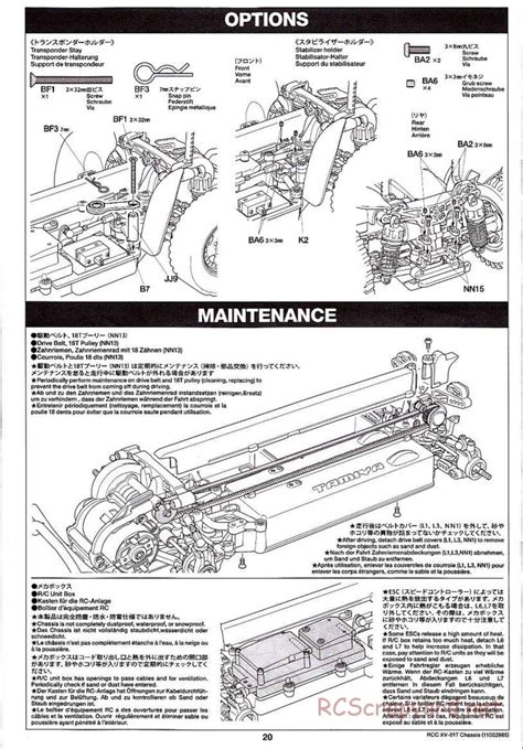 Tamiya Xv 01t Chassis Manual • Rcscrapyard Radio Controlled Model